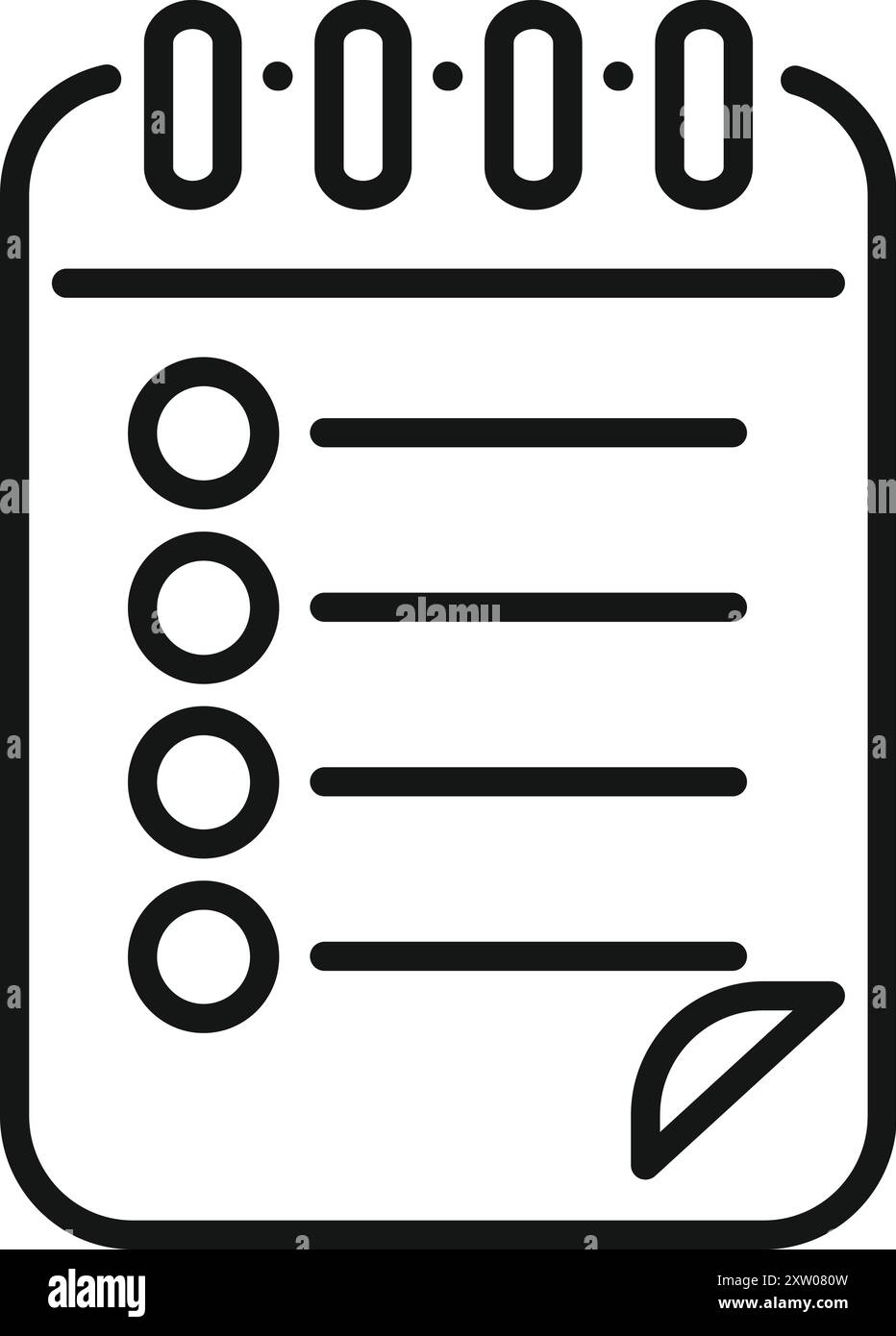 Notepad with check marks representing completed tasks, symbolizing ...