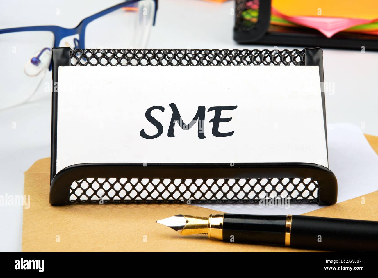 SME Small and Medium Enterprise wording, business concept. SME on a ...
