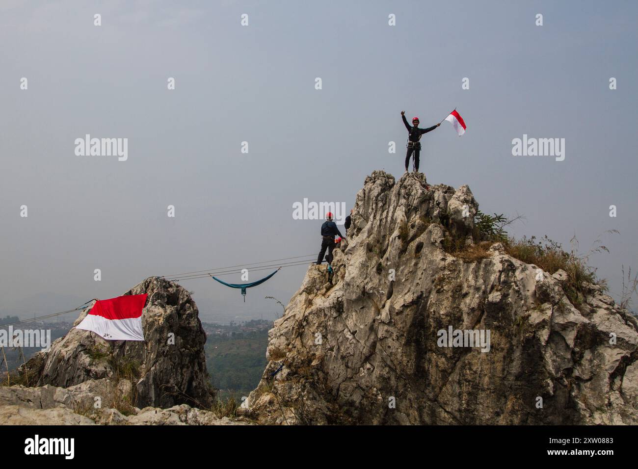 August 17, 2024, Padalarang, West Java, Indonesia: Extreme sports ...