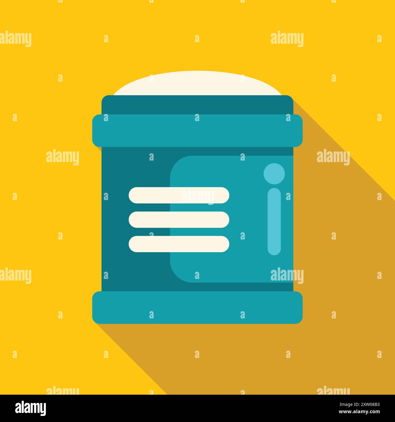 Minimalist blue deodorant stick container with white accents is shown ...