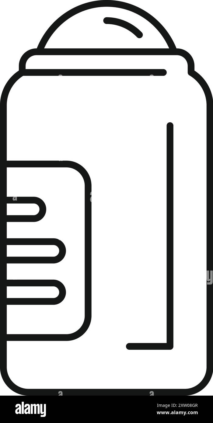 This line art icon of roll on deodorant is perfect for lifestyle ...