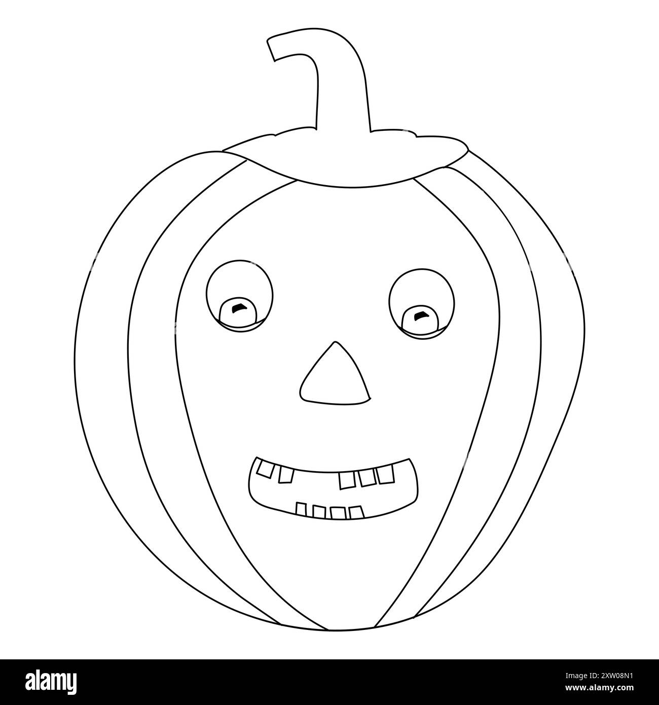 Halloween Pumpkin coloring design vector illustration Stock Vector ...