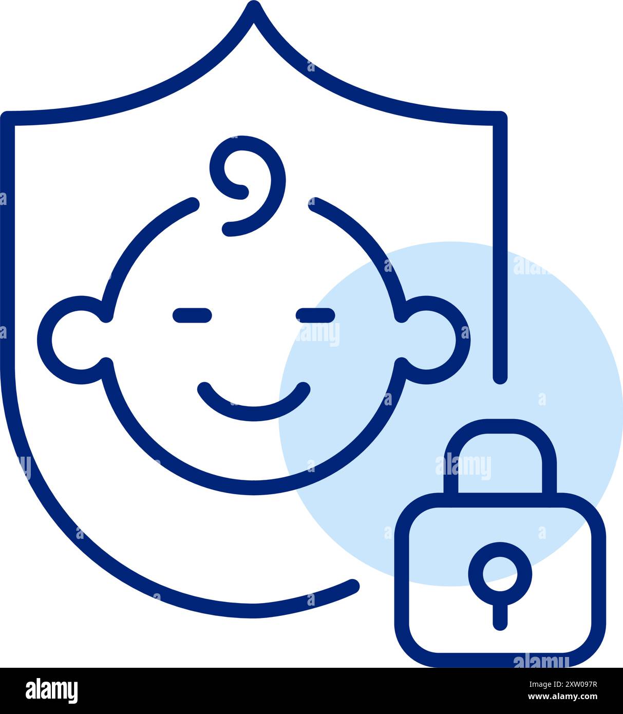 Safety lock toddler Stock Vector Images - Alamy