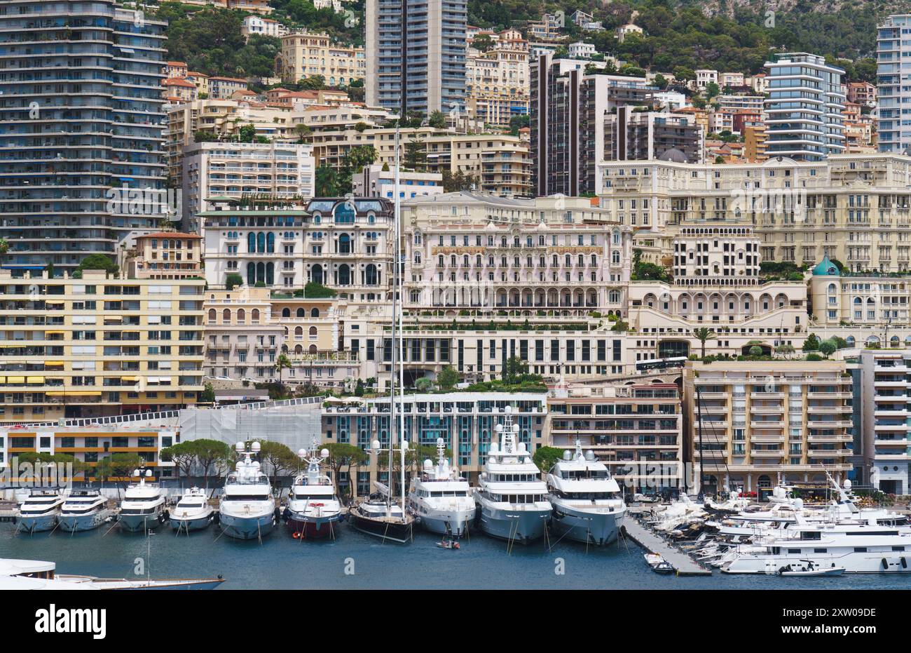 Mediterranean architecture. Real estate. Buildings on the hill. Cote d ...