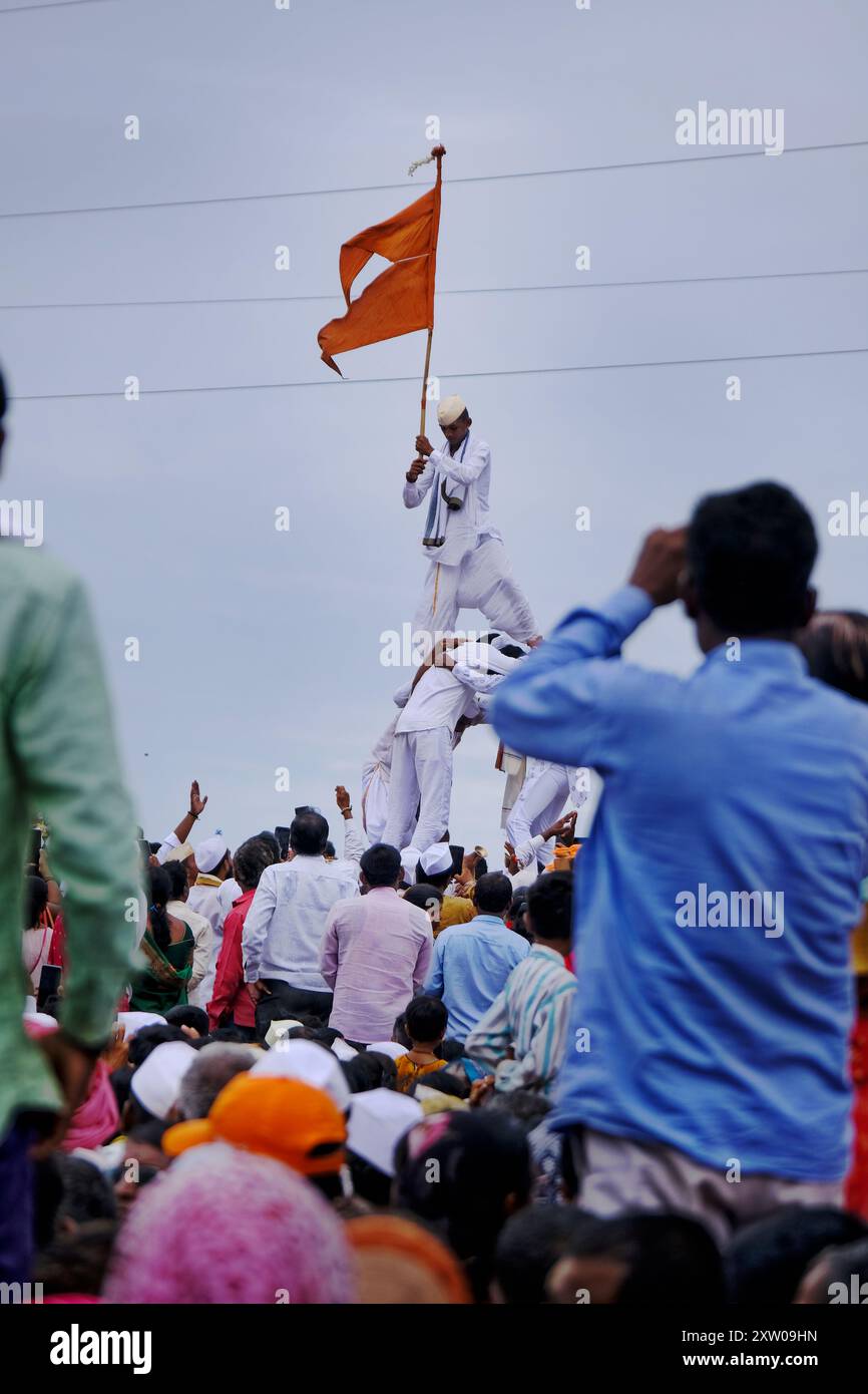 12 July 2024, Sadashivnagar, Solapur, India , Dnyaneshwar Mauli Ringan ...