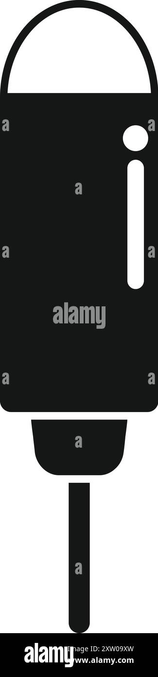 Hand immersion blender icon in simple style isolated on white ...