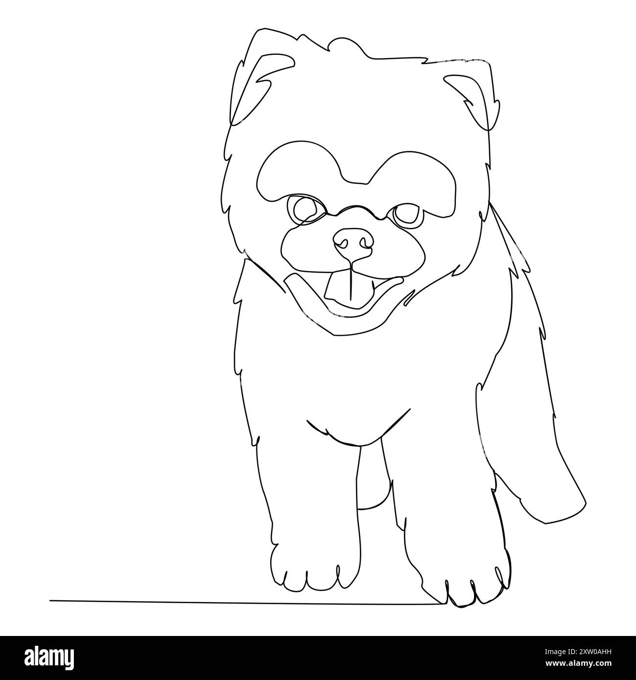 cats vector with continuous single one line art drawing. New minimalist ...