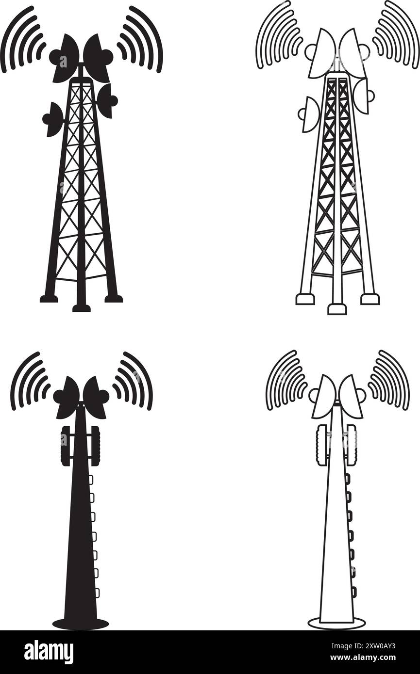 Network tower icon,vector illustration simple design Stock Vector Image ...