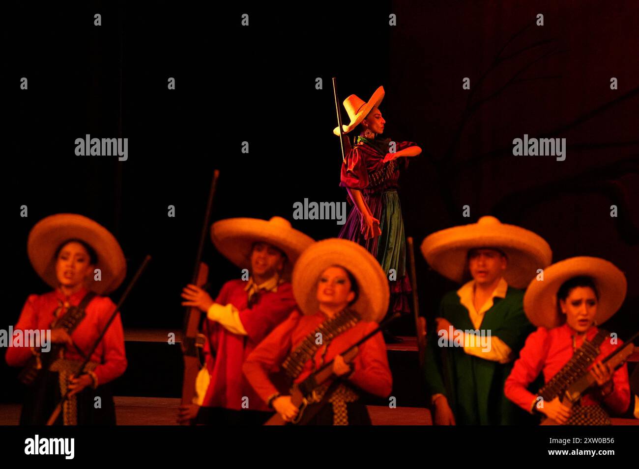 Dancers of the Ballet Folklórico of Mexico perform during a gala event ...