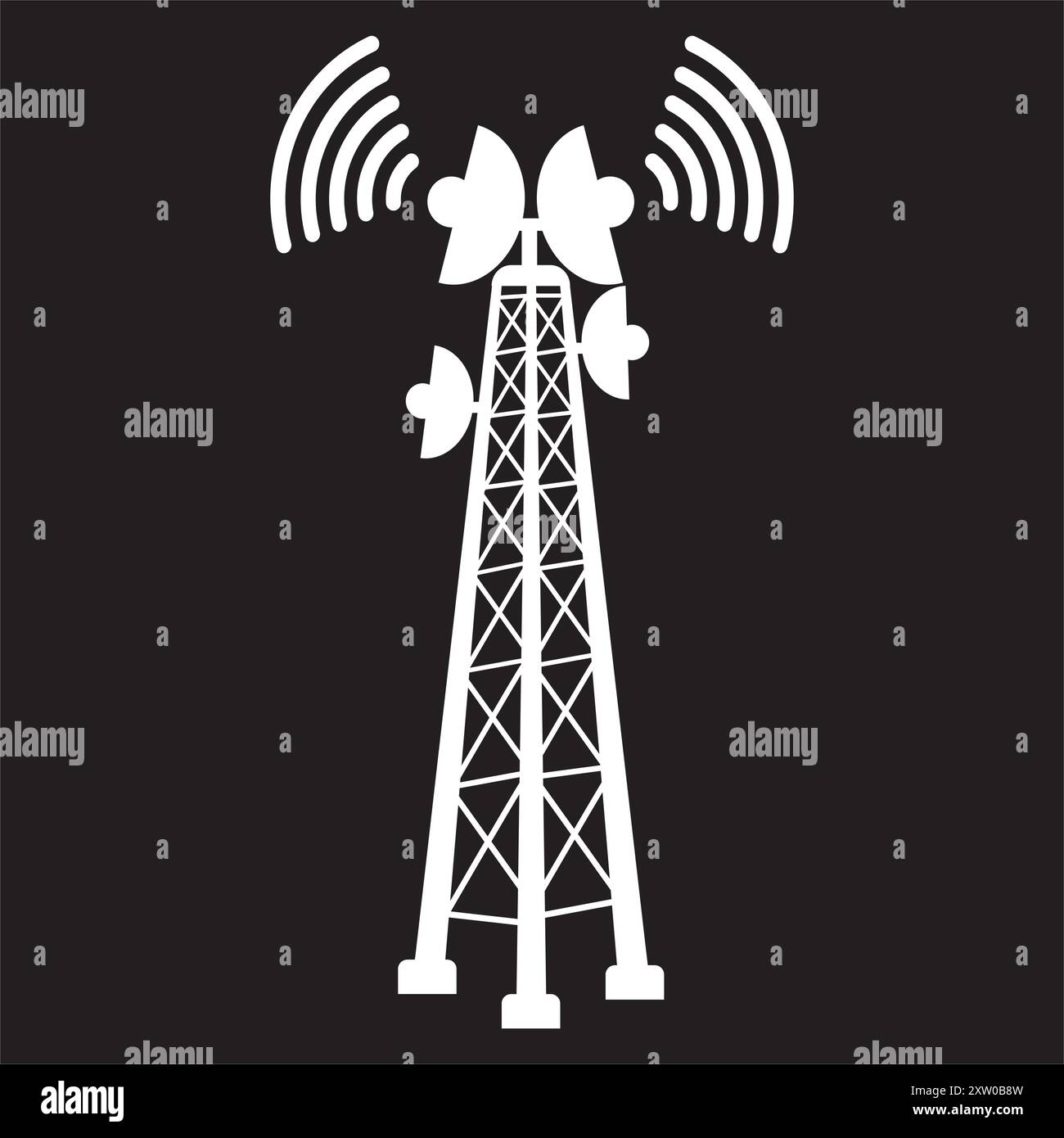 Network tower icon,vector illustration simple design Stock Vector Image ...