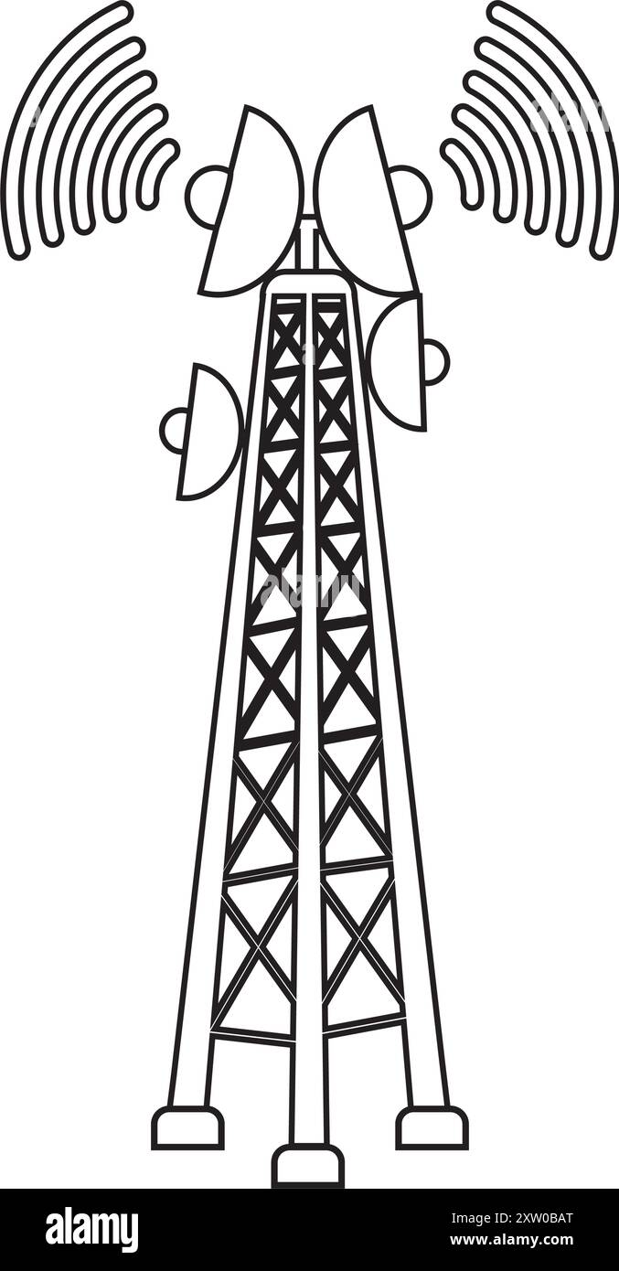 Network tower icon,vector illustration simple design Stock Vector Image ...