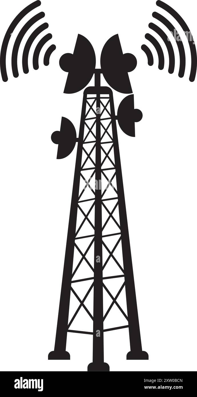 Network tower icon,vector illustration simple design Stock Vector Image ...