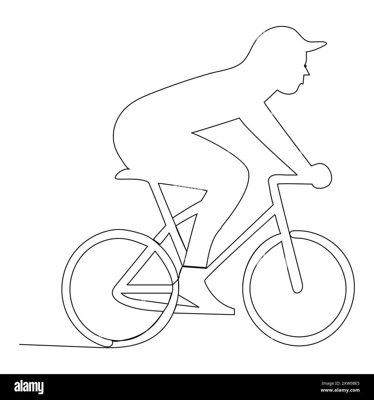 Continuous single vector line art drawing and one line illustration of ...