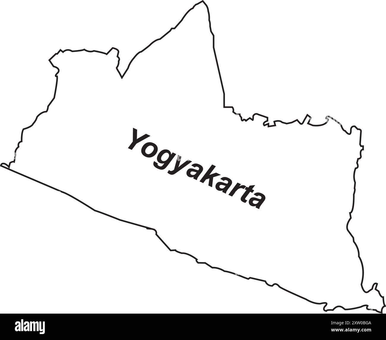 Yogyakarta map icon vector illustration symbol design Stock Vector ...