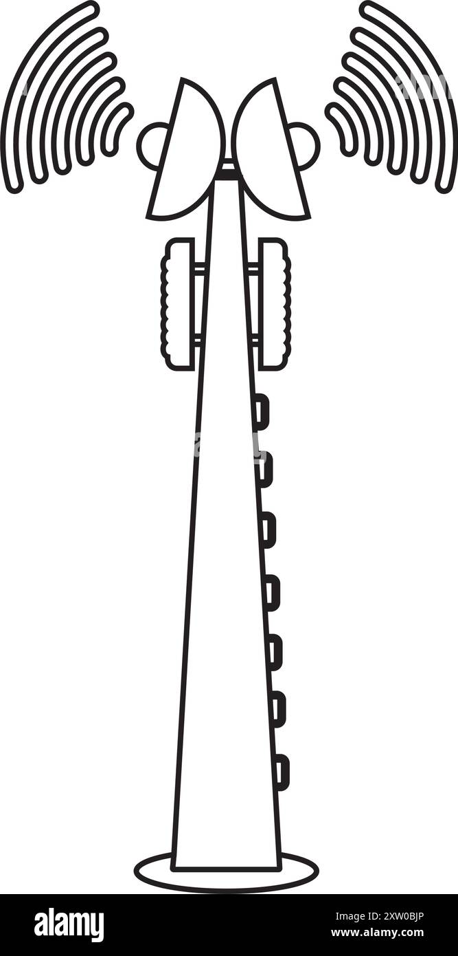 Network tower icon,vector illustration simple design Stock Vector Image ...