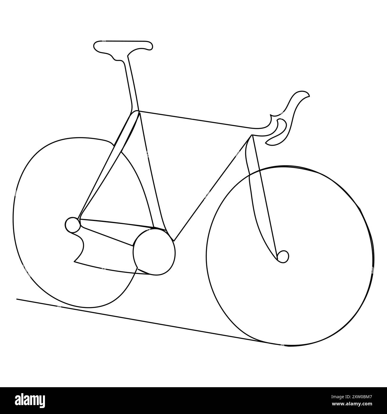 Continuous single vector line art drawing and one line illustration of ...