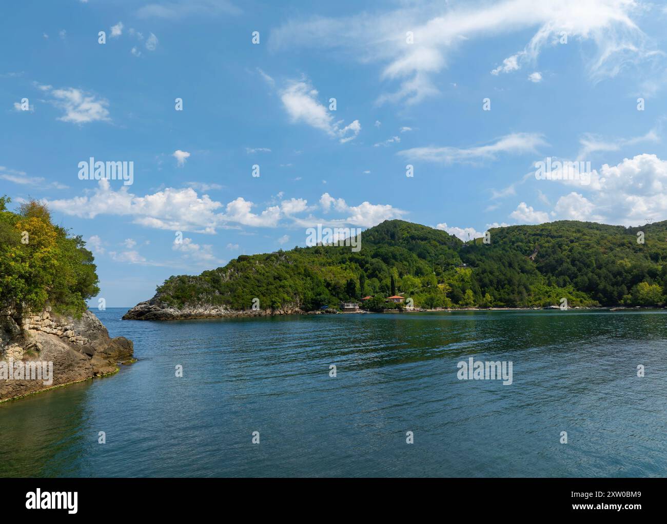 Beautiful landscape of Gideros Bay - Cide, Kastamonu, Turkey Stock ...
