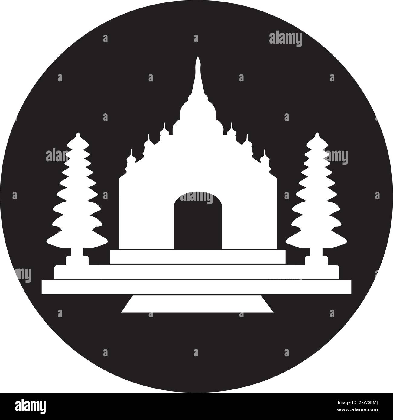Temple icon illustration elemen design Stock Vector Image & Art - Alamy