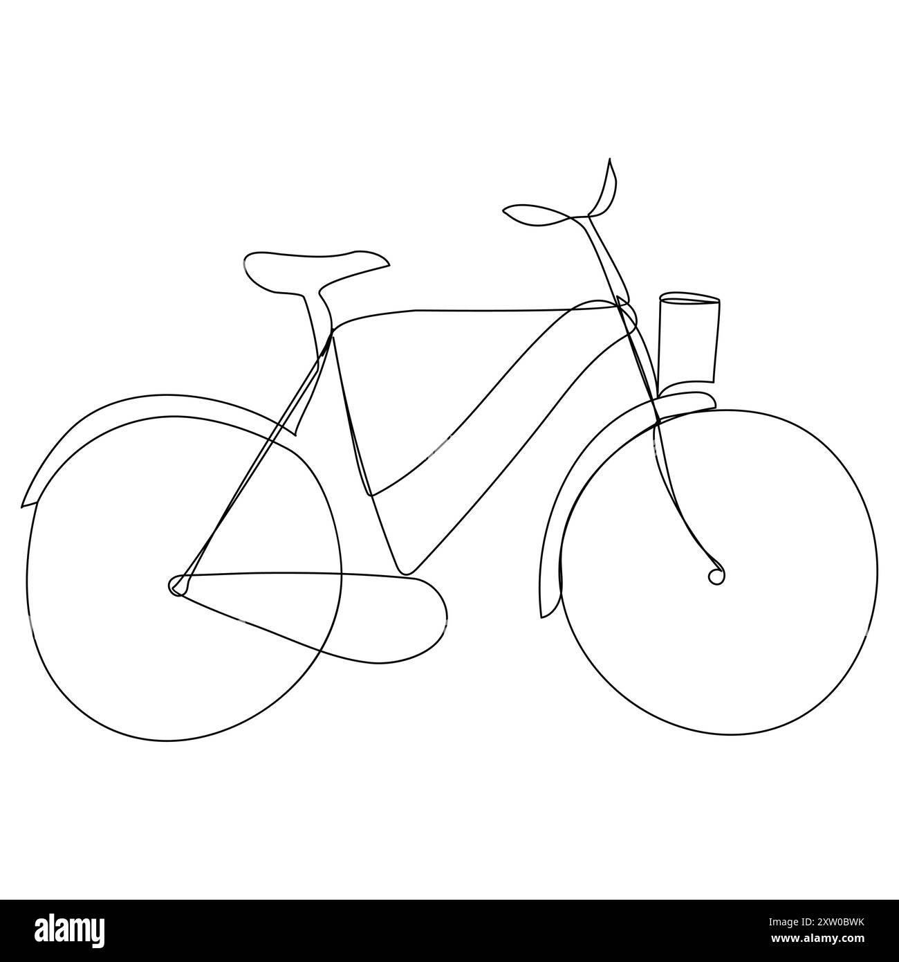 Continuous single vector line art drawing and one line illustration of ...