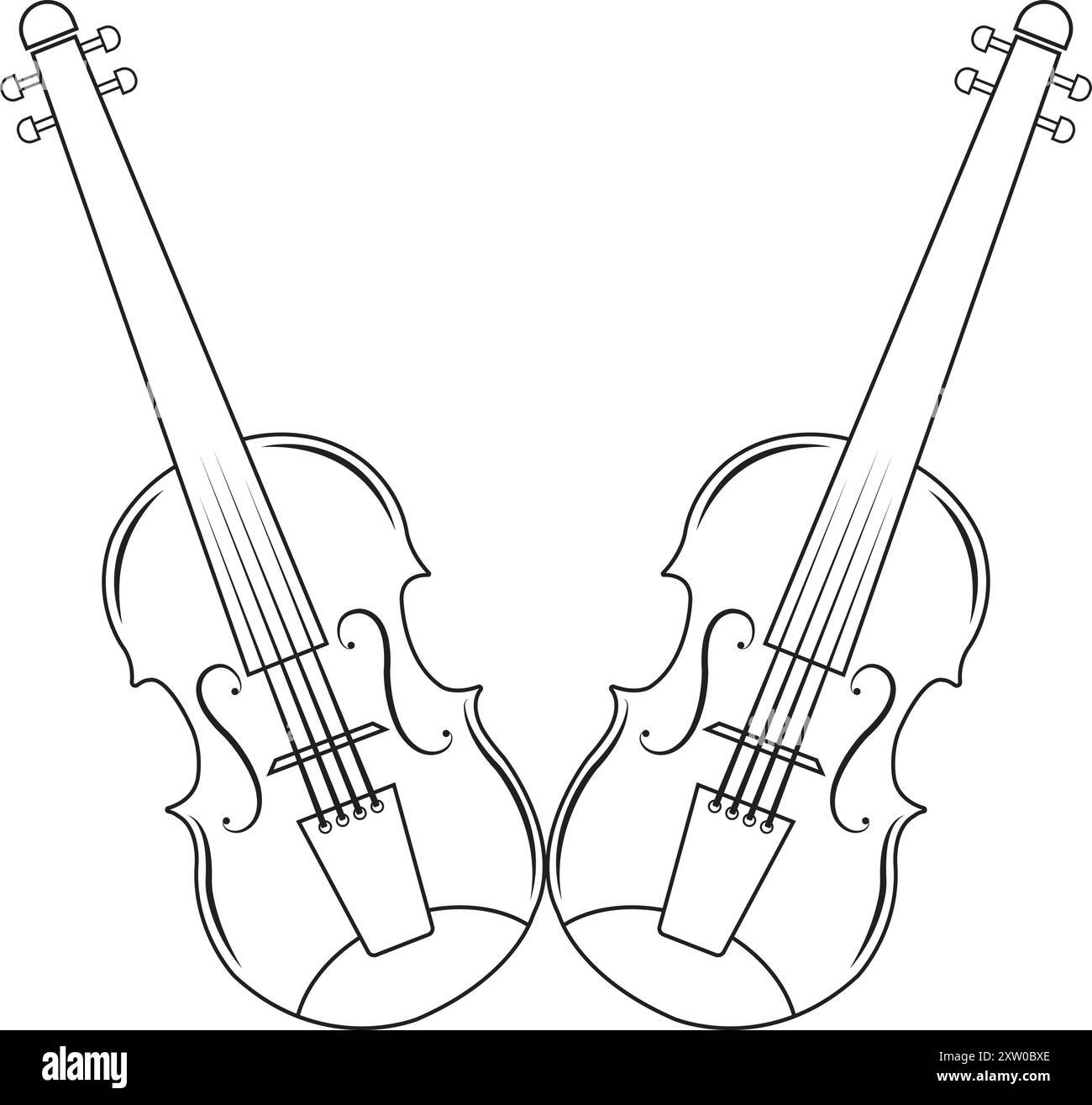Viola illustration Black and White Stock Photos & Images - Alamy