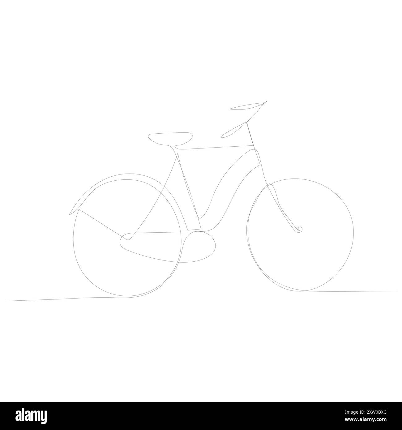 Continuous single vector line art drawing and one line illustration of ...
