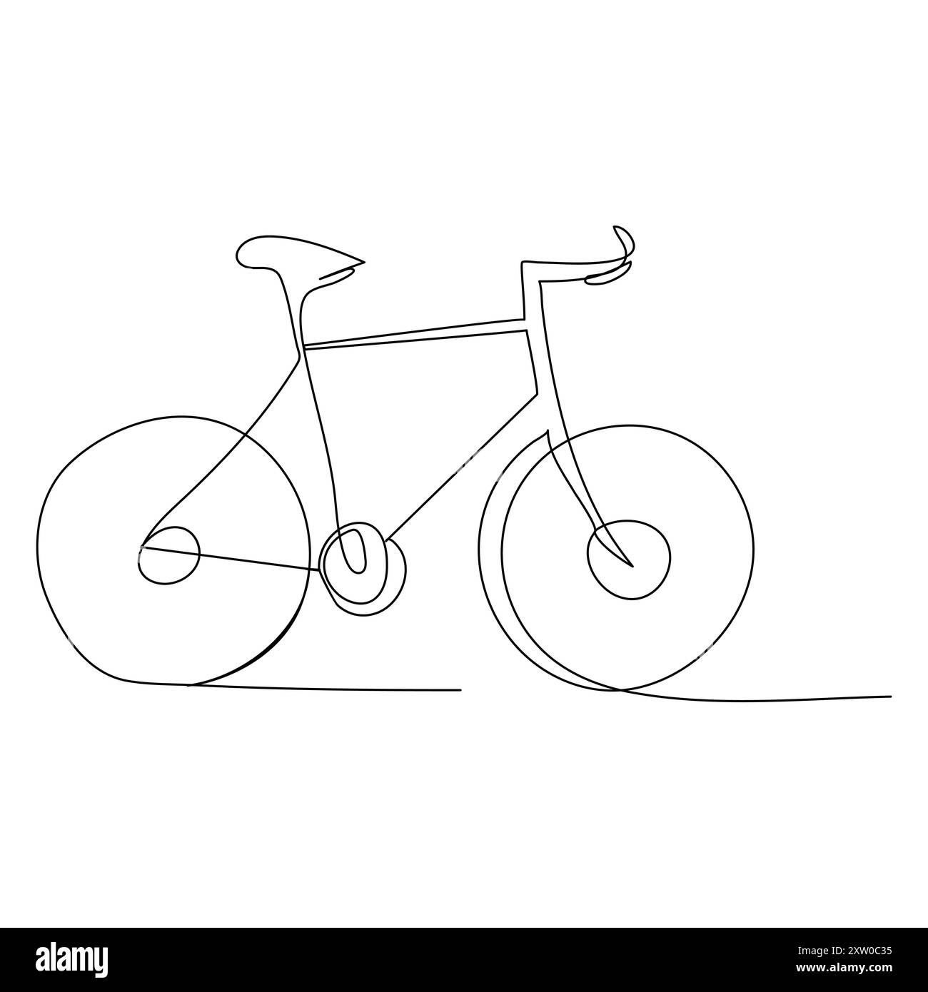 Continuous single vector line art drawing and one line illustration of ...