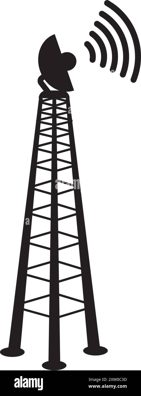 Network tower icon,vector illustration simple design Stock Vector Image ...