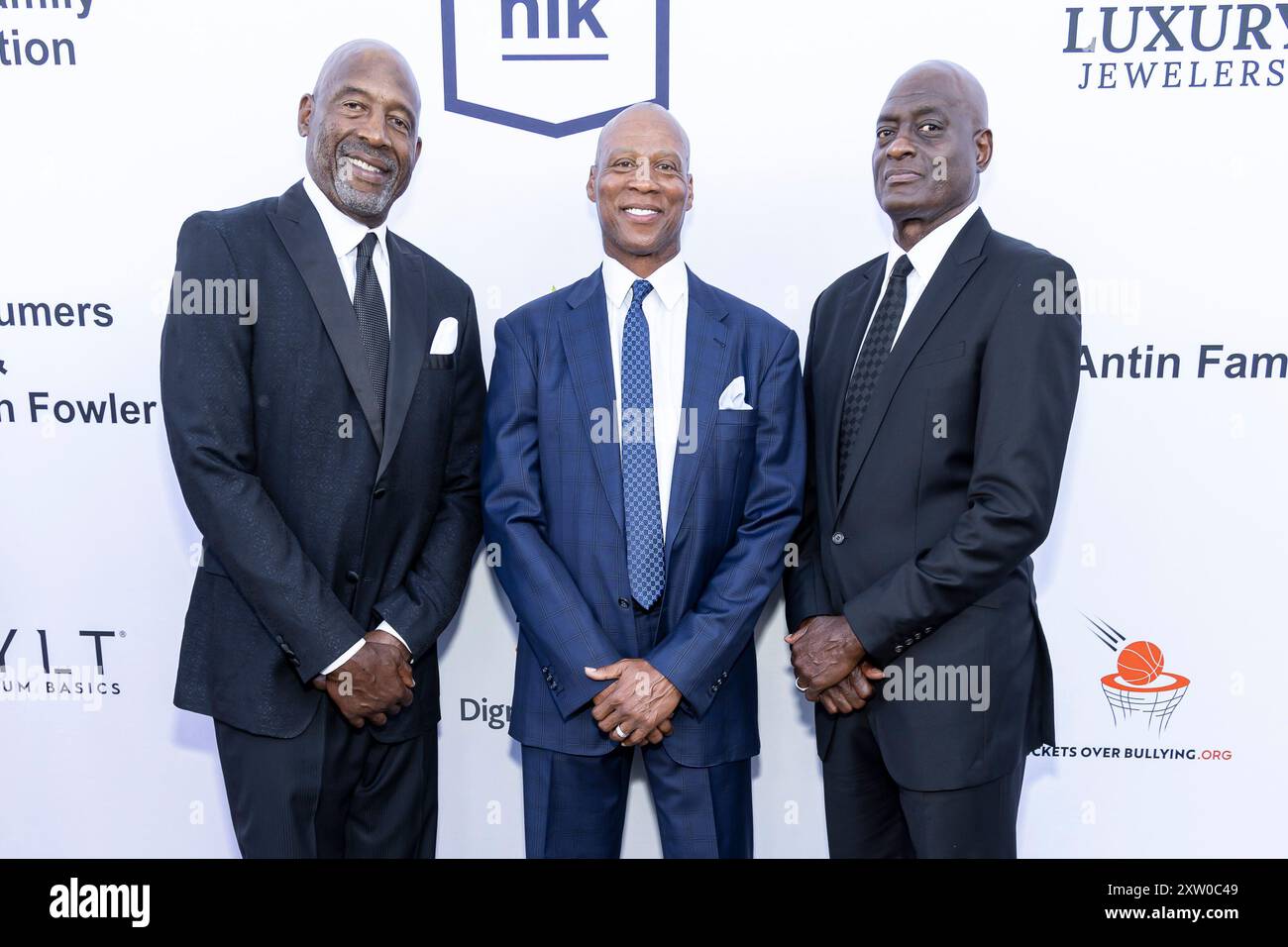 Beverly Hills, USA. 16th Aug, 2024. James Worthy, Byron Scott and ...