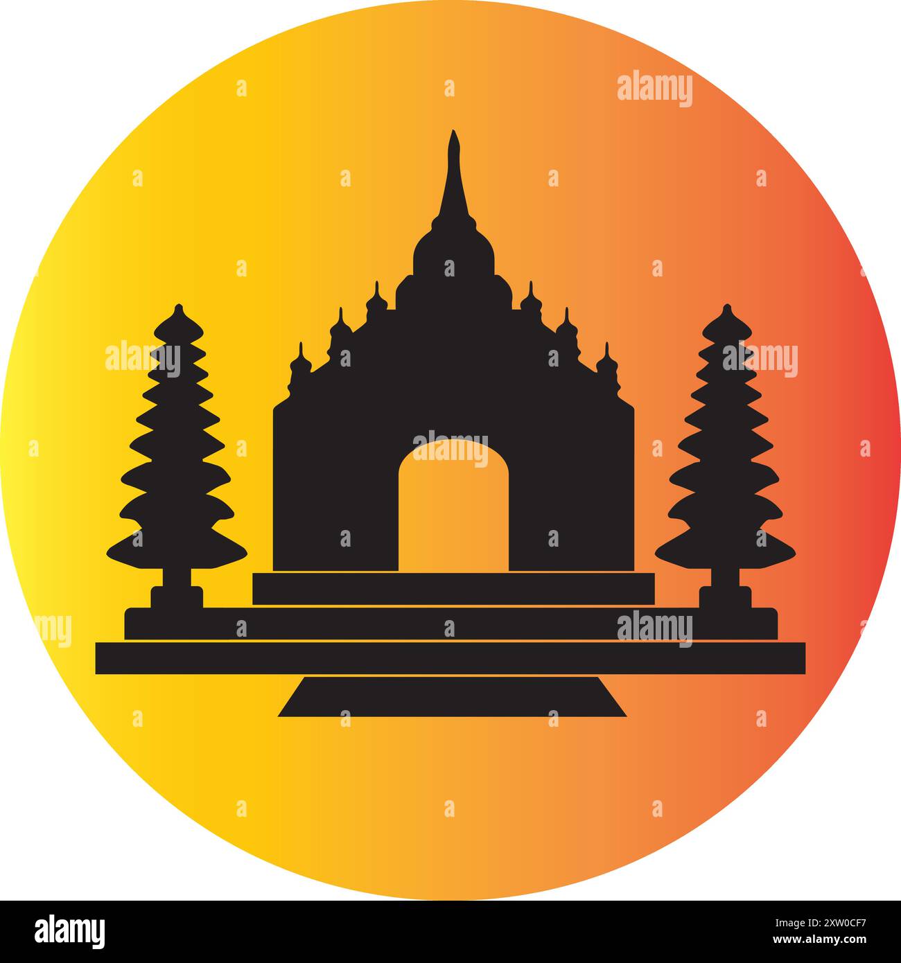 Temple icon illustration elemen design Stock Vector Image & Art - Alamy