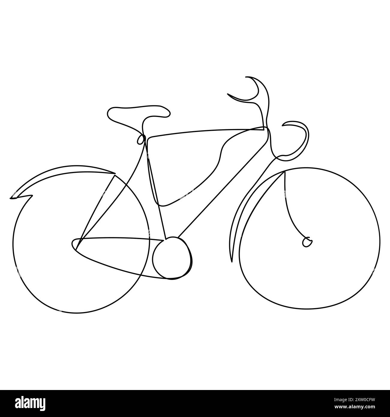 Continuous single vector line art drawing and one line illustration of ...