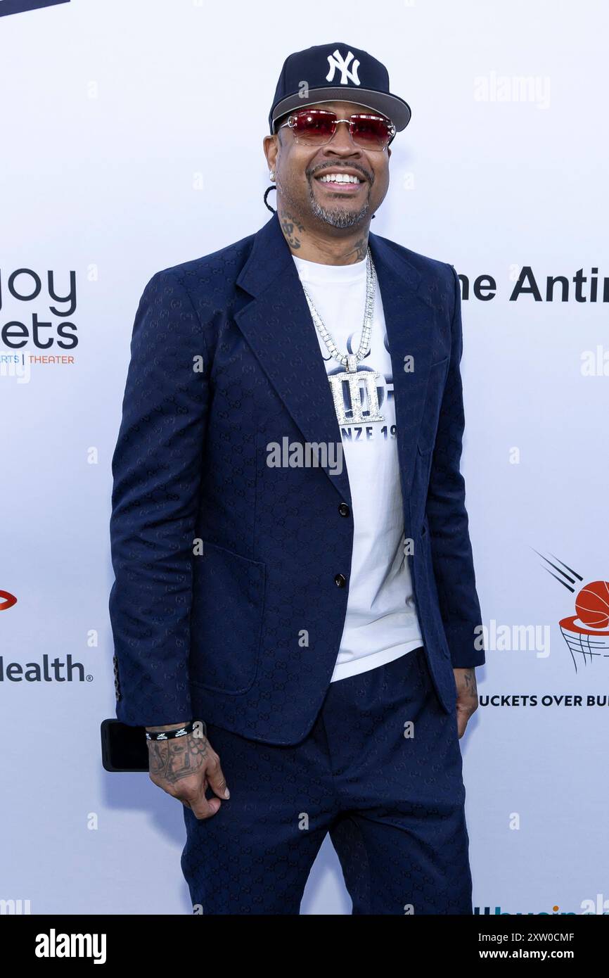 Allen Iverson attends the arrivals of the 24th Harold & Carole Pump ...