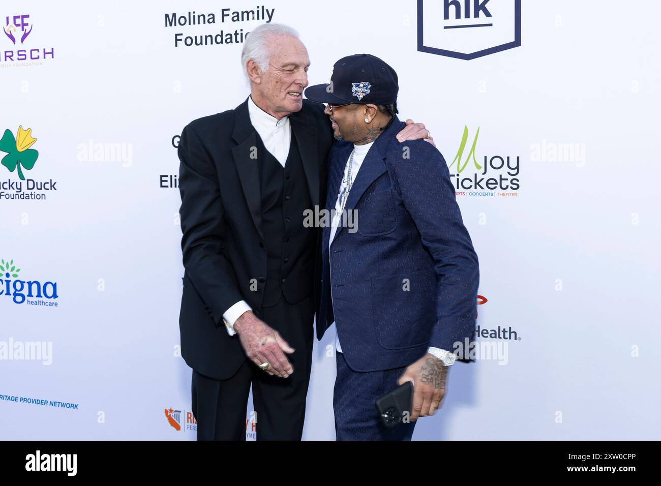 Beverly Hills, USA. 16th Aug, 2024. Rick Barry and Allen Iverson attend ...