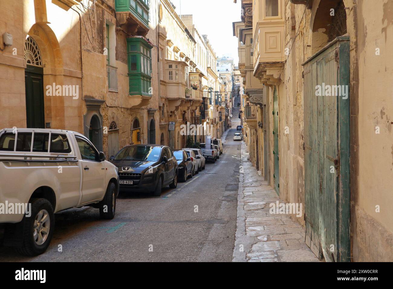 Long Street in Valletta Stock Photo - Alamy