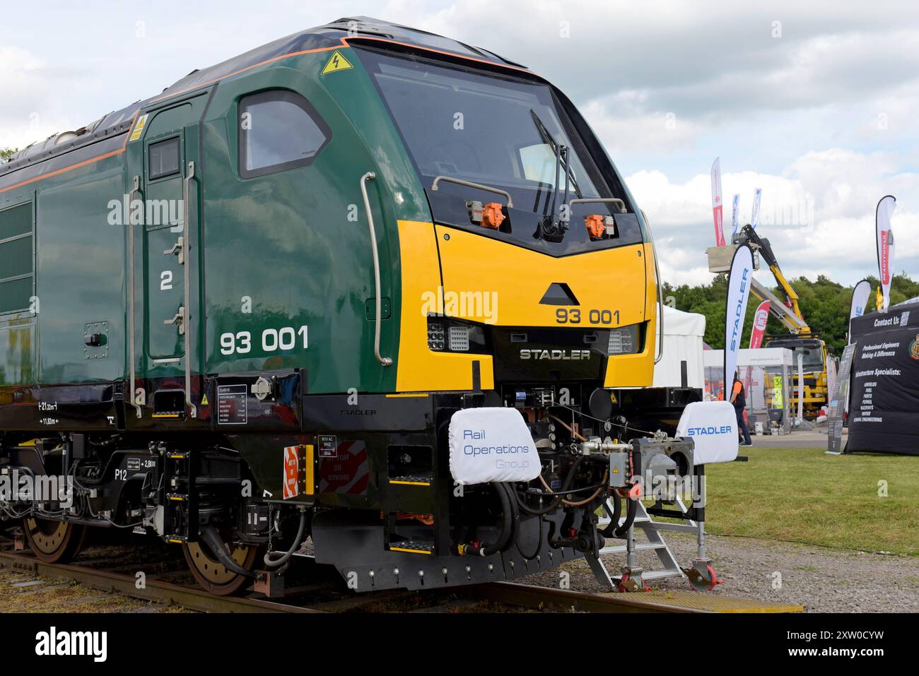 Stadler Class 93 tri mode low emission locomotive, diesel, electric ...