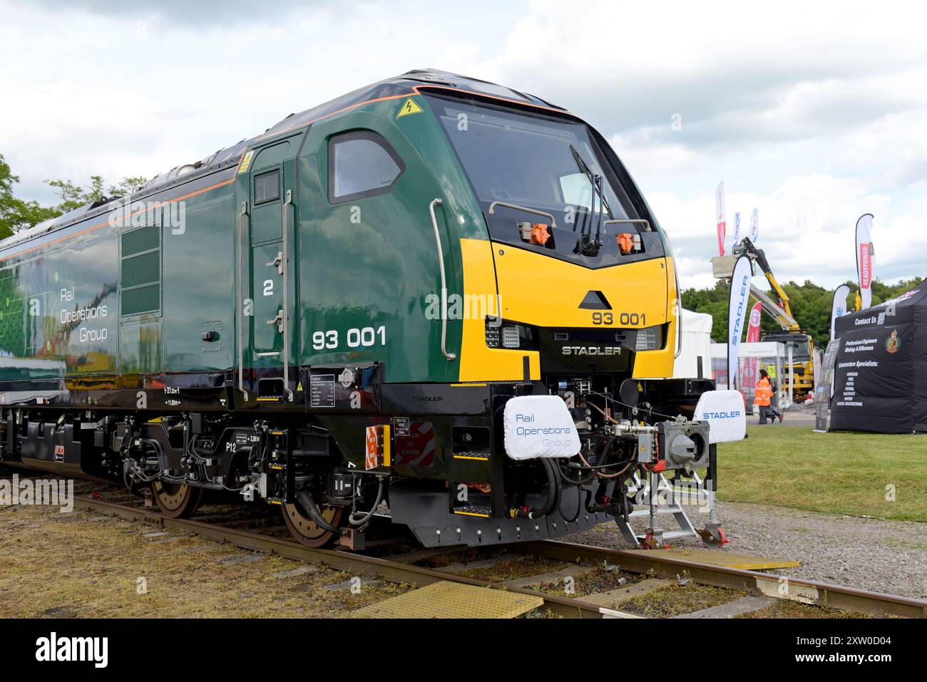 Stadler Class 93 tri mode low emission locomotive, diesel, electric ...