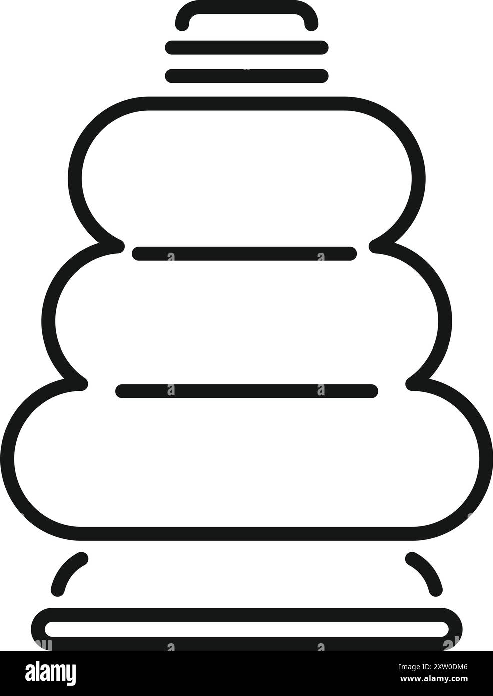 Line drawing of an air spring using compressed air providing suspension ...