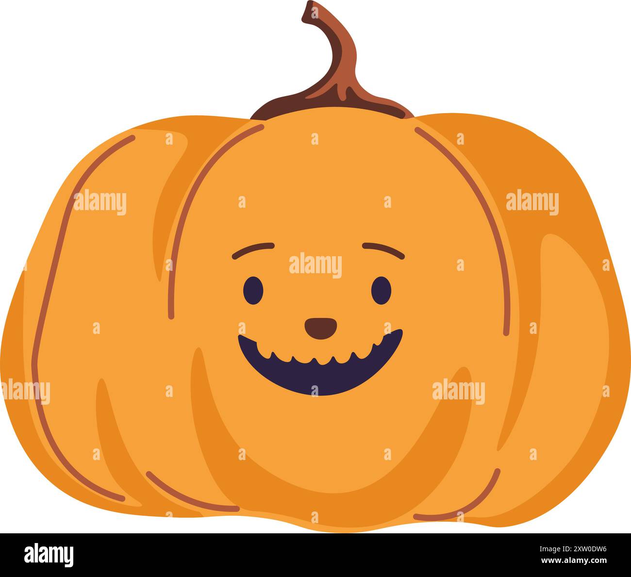 Cute fun pumpkin cartoon Stock Vector Images - Alamy