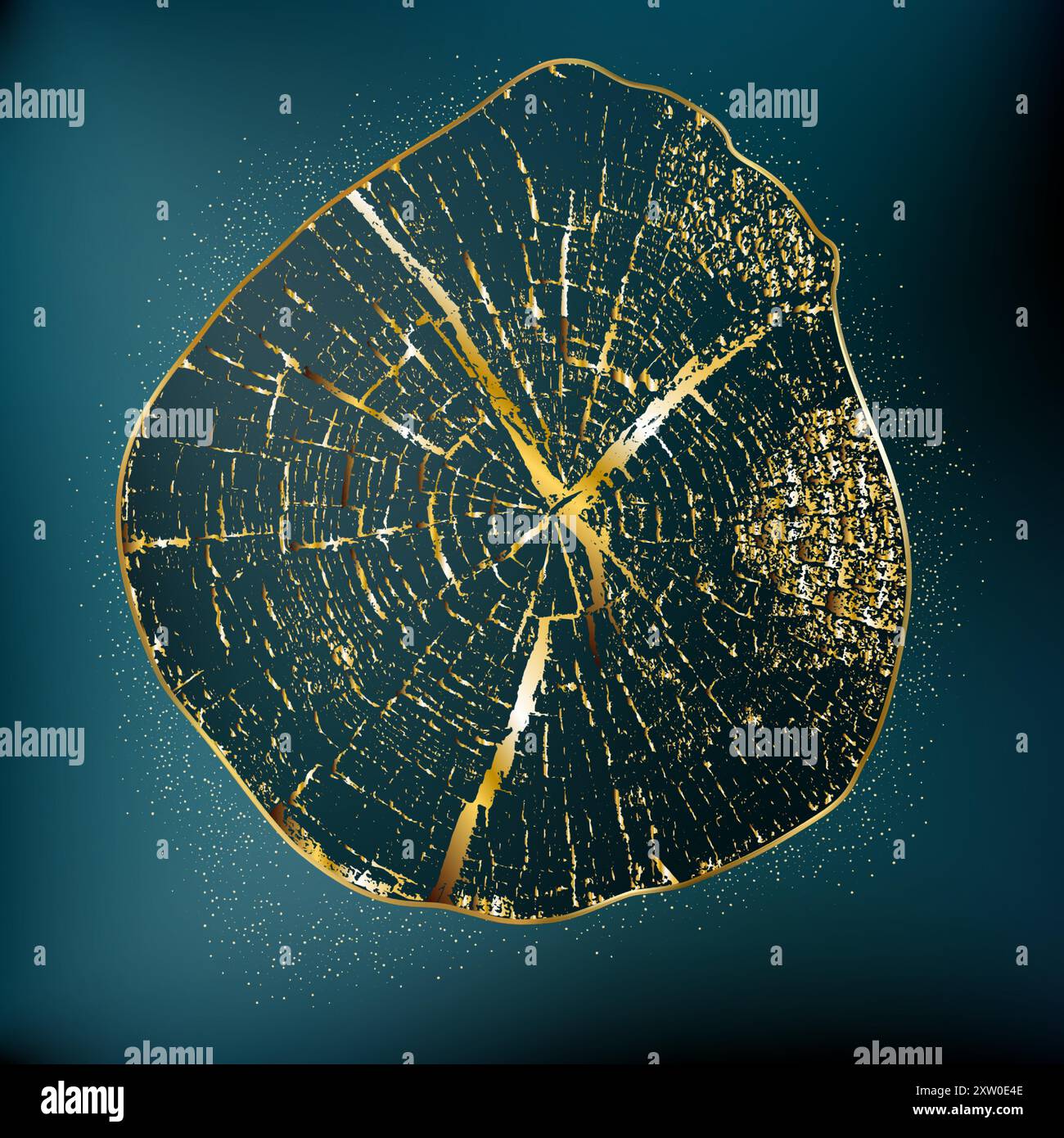 Wood cross section background. Tree growth rings Stock Vector Image ...