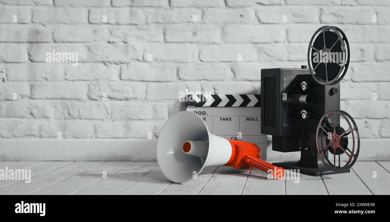 cinema movie concepts copy space backgrounds. 3d rendering Stock Photo ...