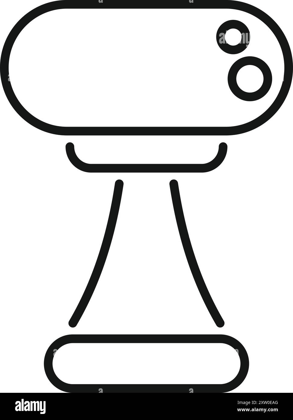 Medical device is scanning a silhouette of the human body Stock Vector ...