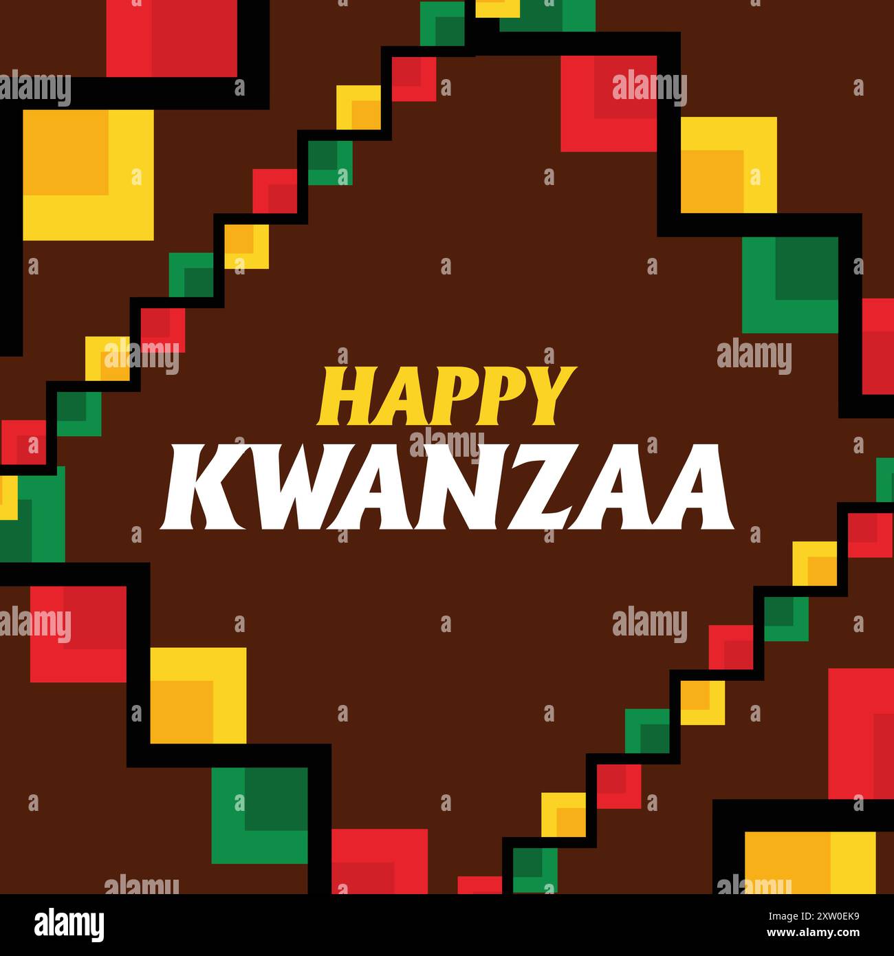 Happy Kwanzaa Greeting Card, Poster, Banner, Vector design Stock Vector ...