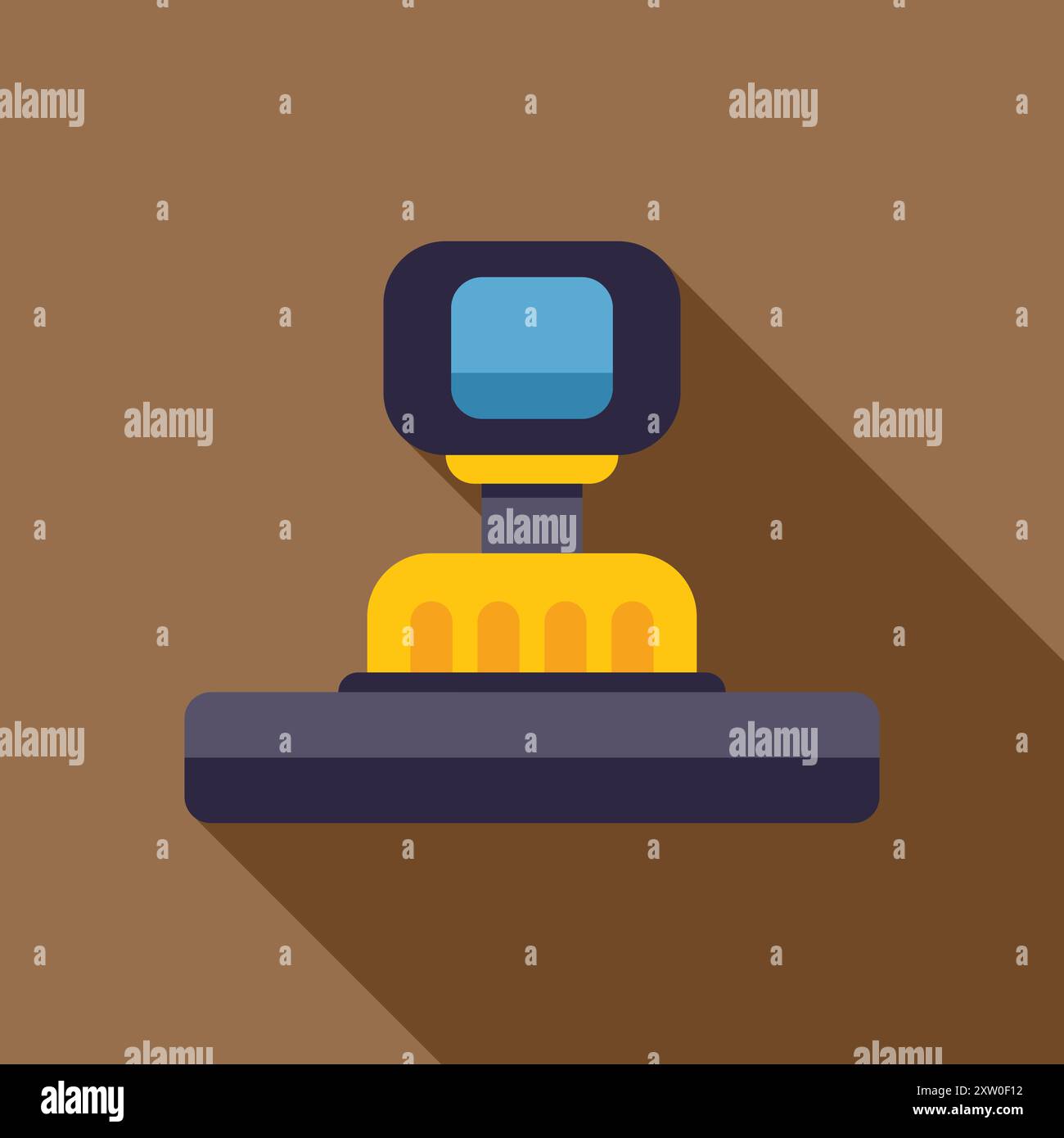 Automatic floor scrubber Stock Vector Images - Alamy