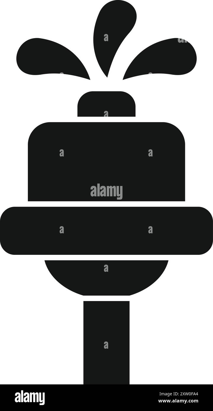 Smart irrigation sprinkler silhouette hi-res stock photography and ...