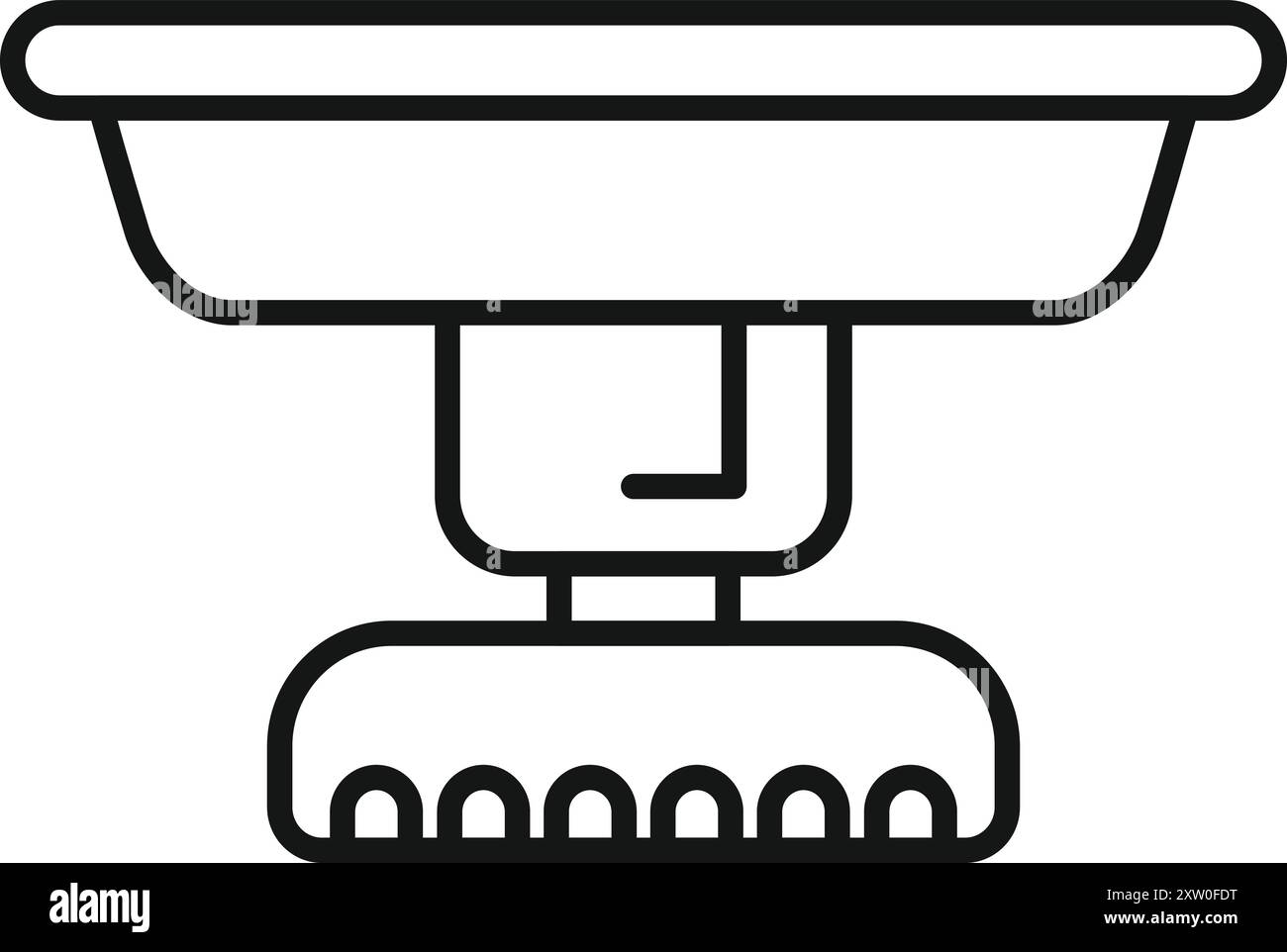 Line drawing icon of agricultural machinery spreading fertilizer Stock ...