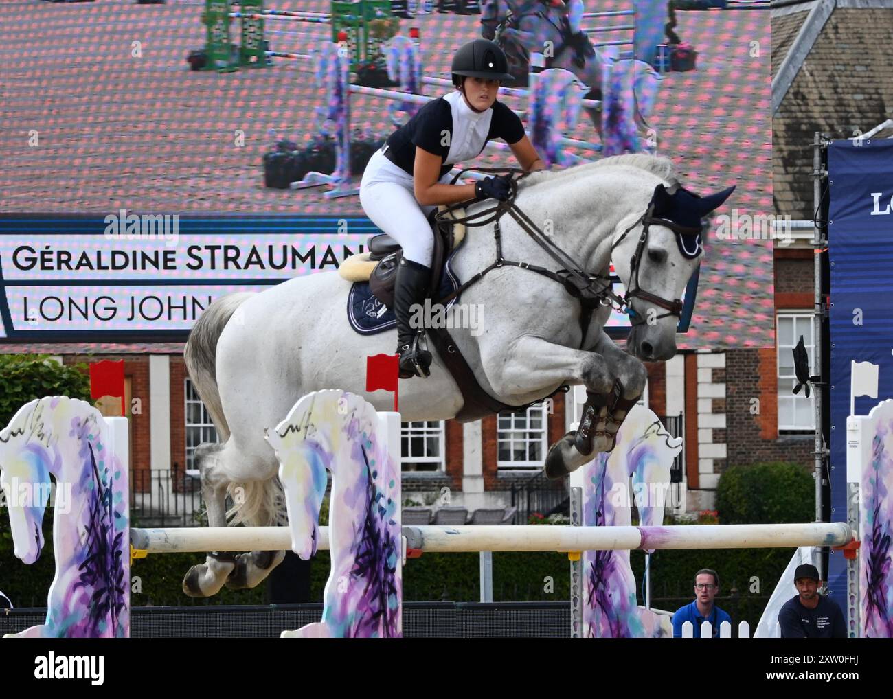 LONDON, UK. 16th Aug, 2024. Natalie Dean competed in two phases of show ...