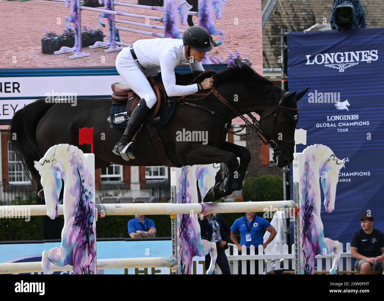 LONDON, UK. 16th Aug, 2024. Max Kühner competed in two phases of show ...