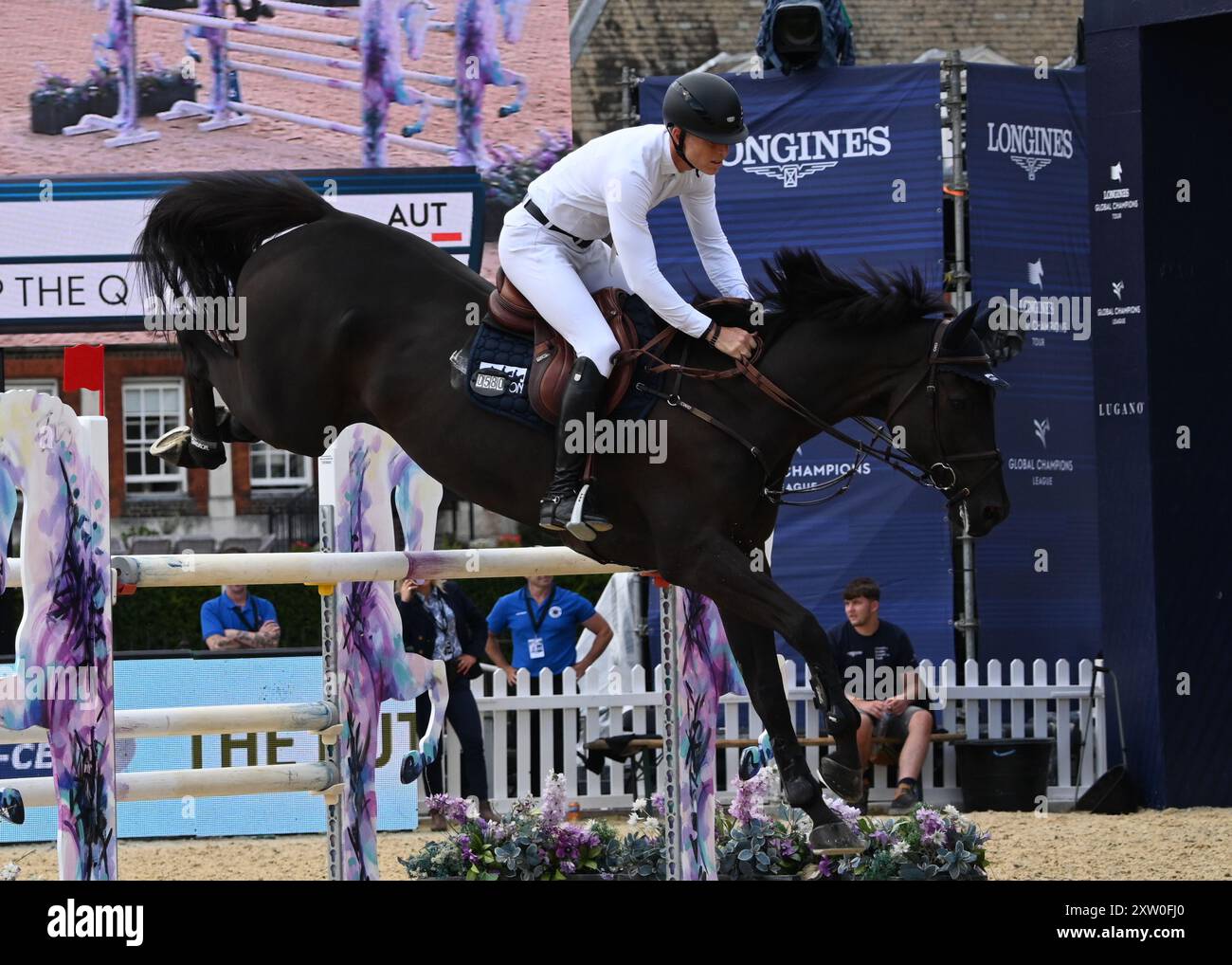 LONDON, UK. 16th Aug, 2024. Max Kühner competed in two phases of show ...