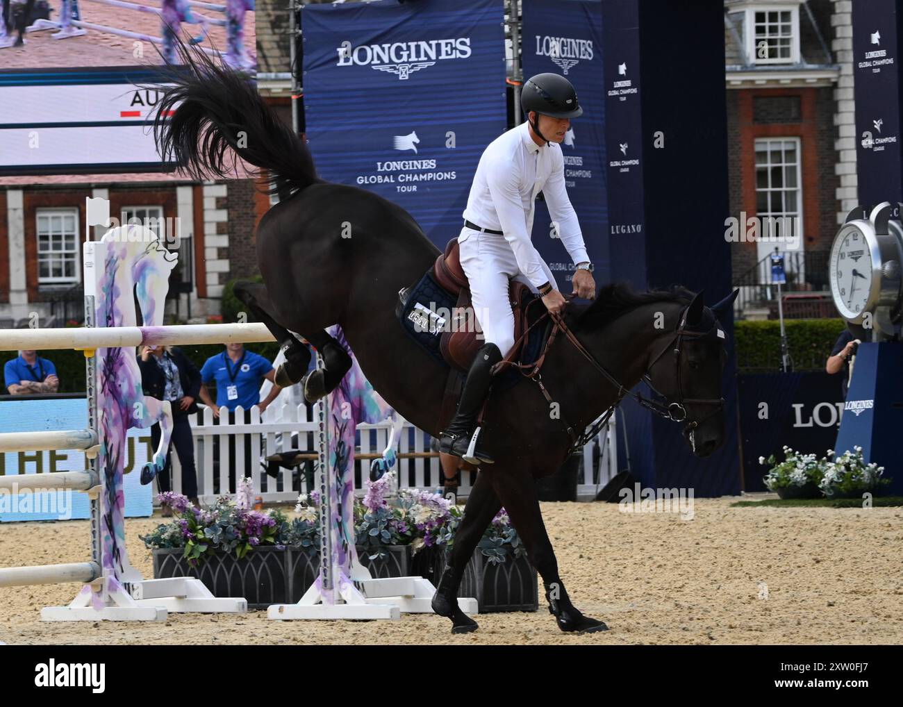 LONDON, UK. 16th Aug, 2024. Max Kühner competed in two phases of show ...