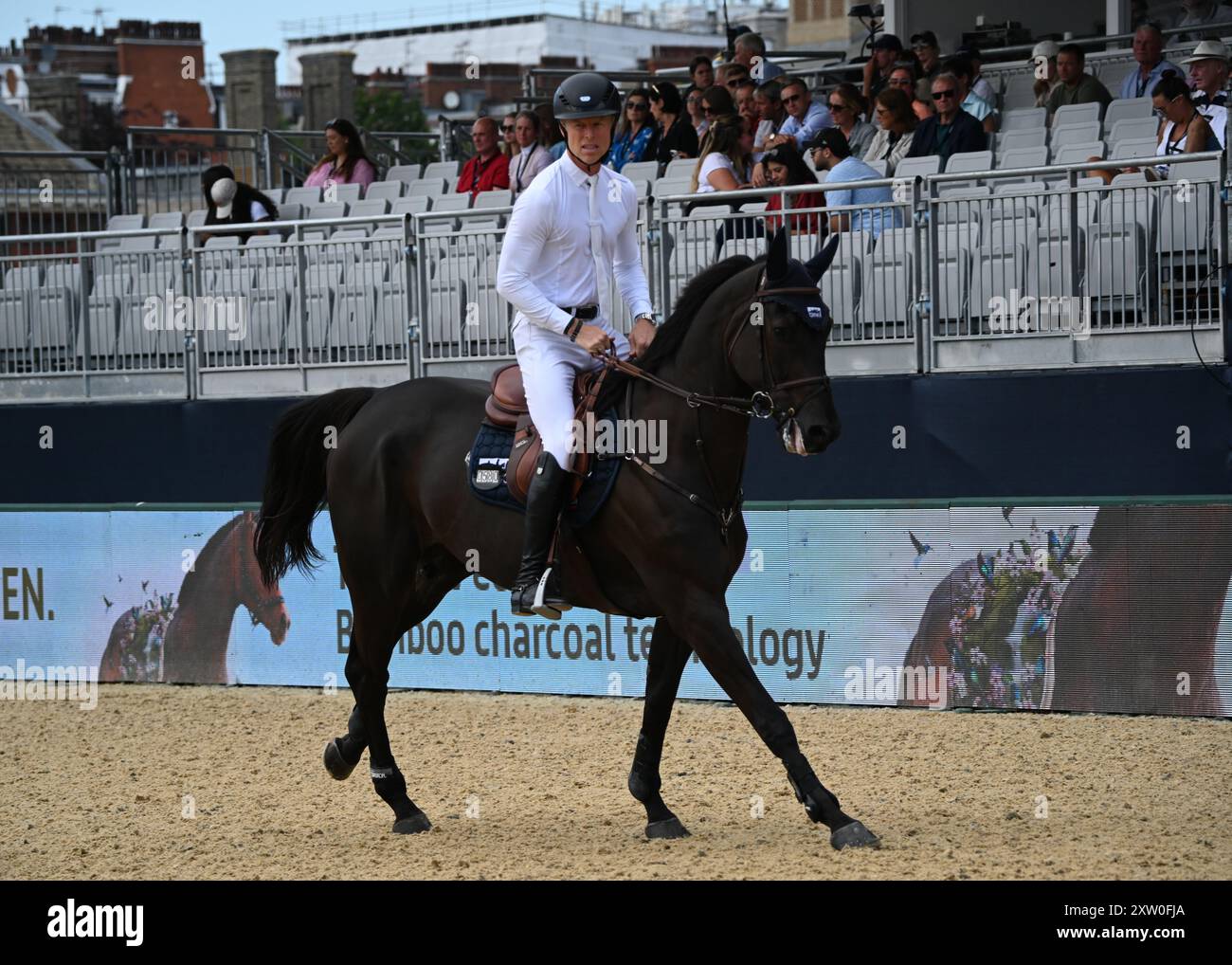 LONDON, UK. 16th Aug, 2024. Max Kühner competed in two phases of show ...