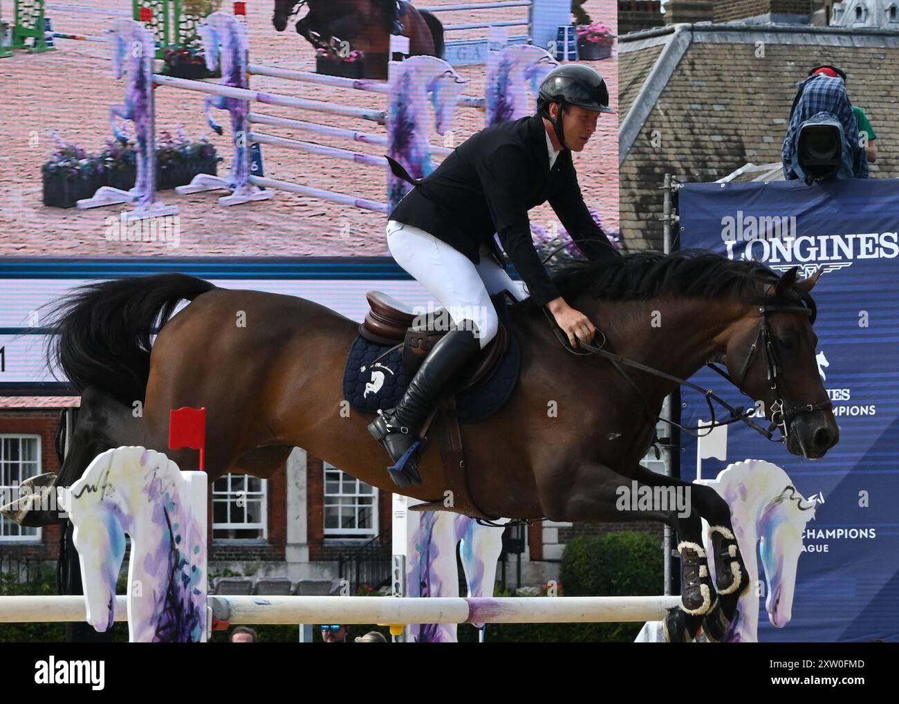 LONDON, UK. 16th Aug, 2024. David Will competed in two phases of show ...